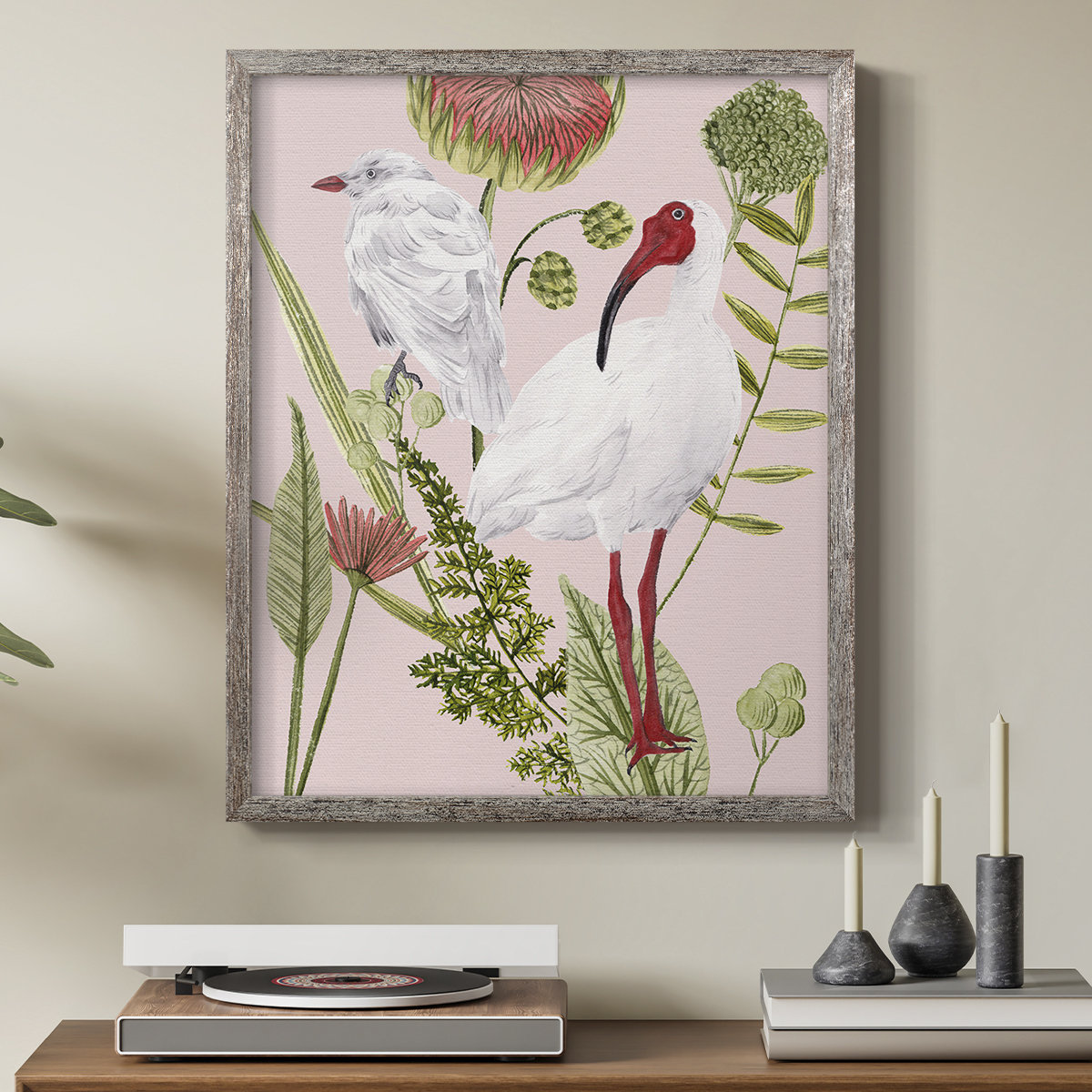 Alcott Hill® Birds in Motion II Framed Print - Solid Wood | Wayfair