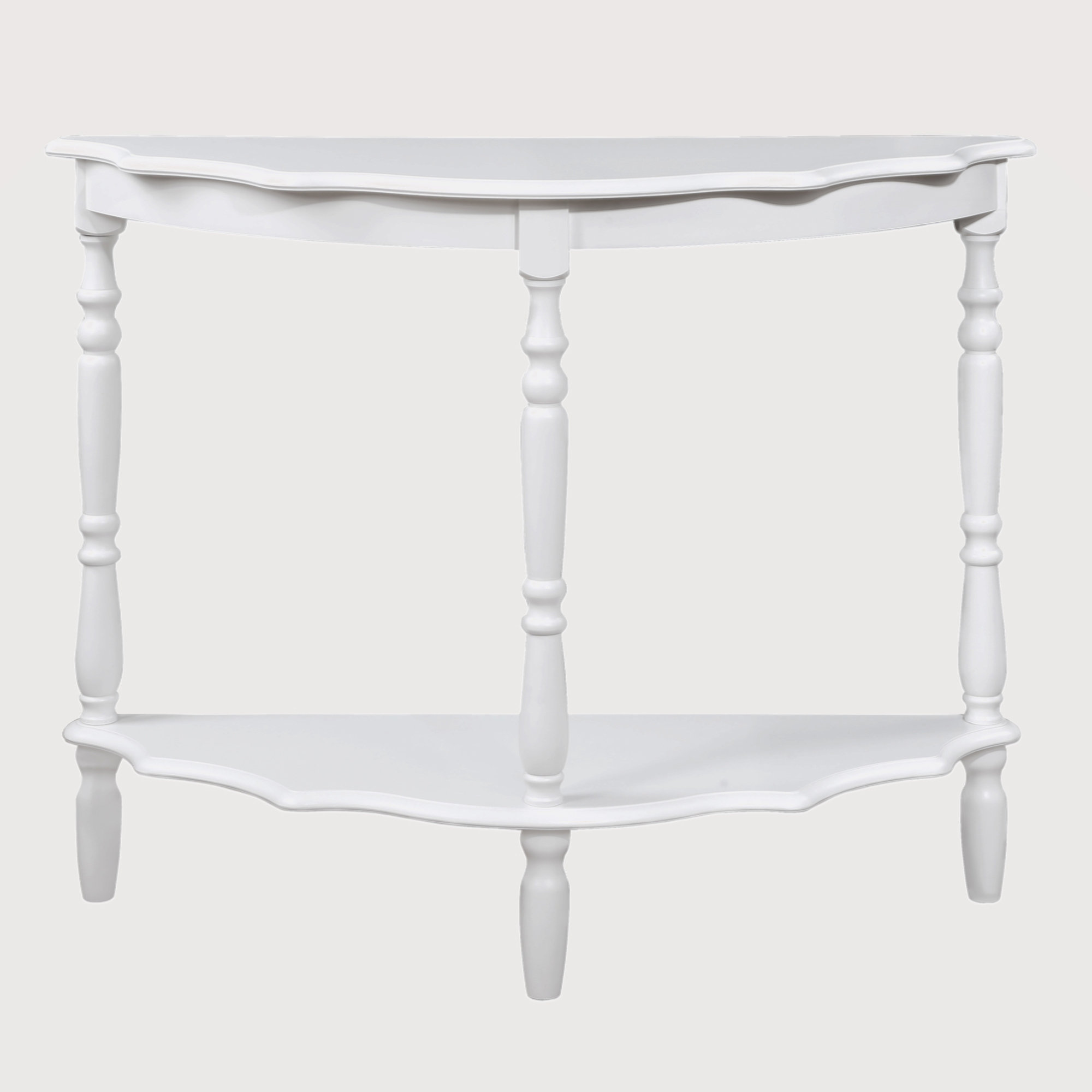 Alcott Hill® 42'' Retro Circular Curved Half-Moon Console Table With ...