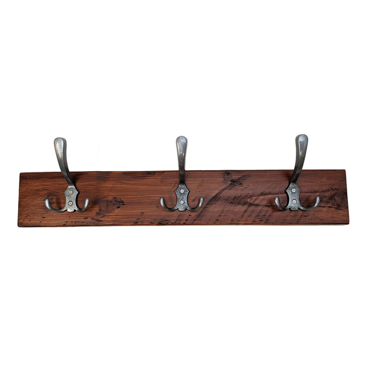 Alpen Home Chong Solid Wood 3 - Hook Wall Mounted Coat Rack | Wayfair.co.uk