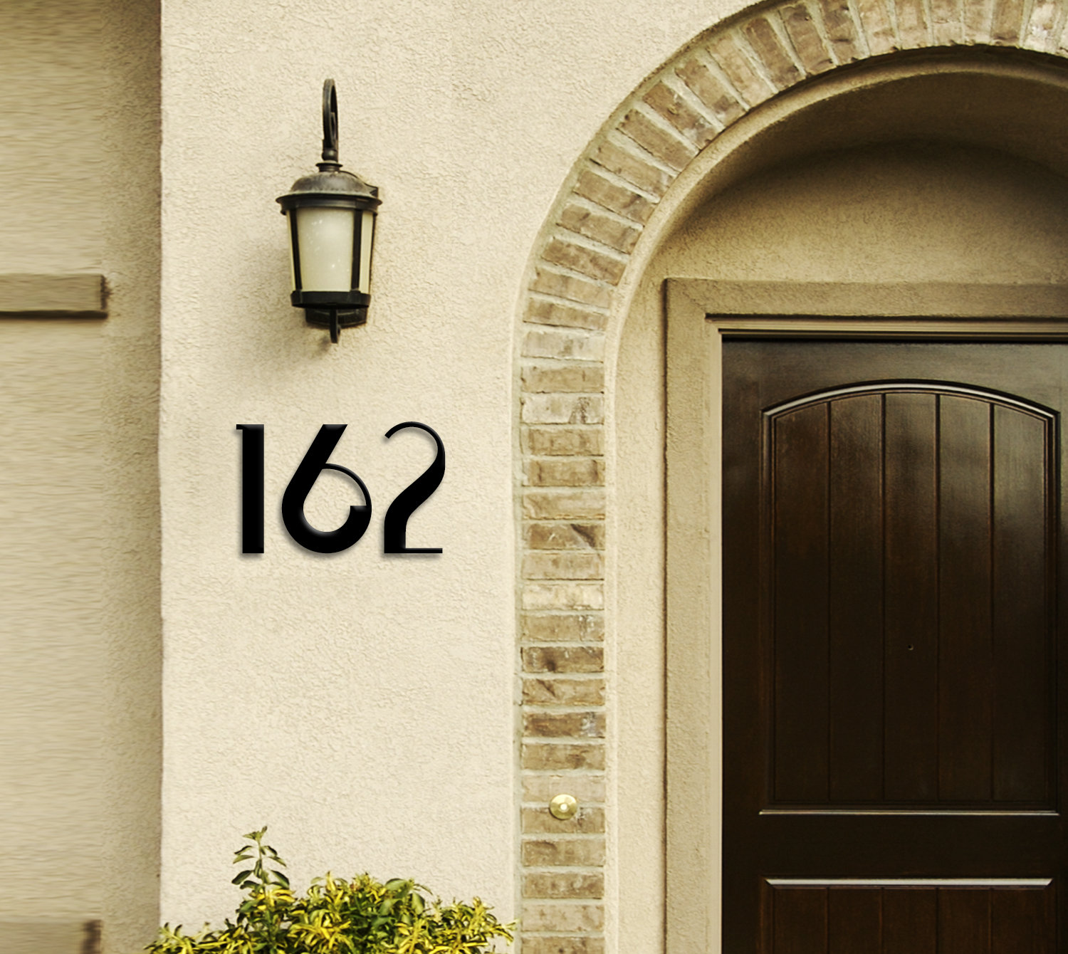 White Harmony 6 inch tall Metal House Number | Wayfair