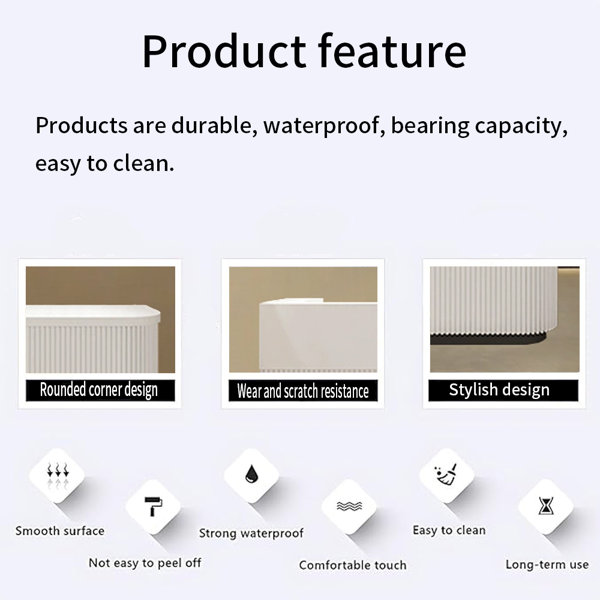 Artistic Soul XKX Premium Furniture Rectangular Modern Front Desk ...