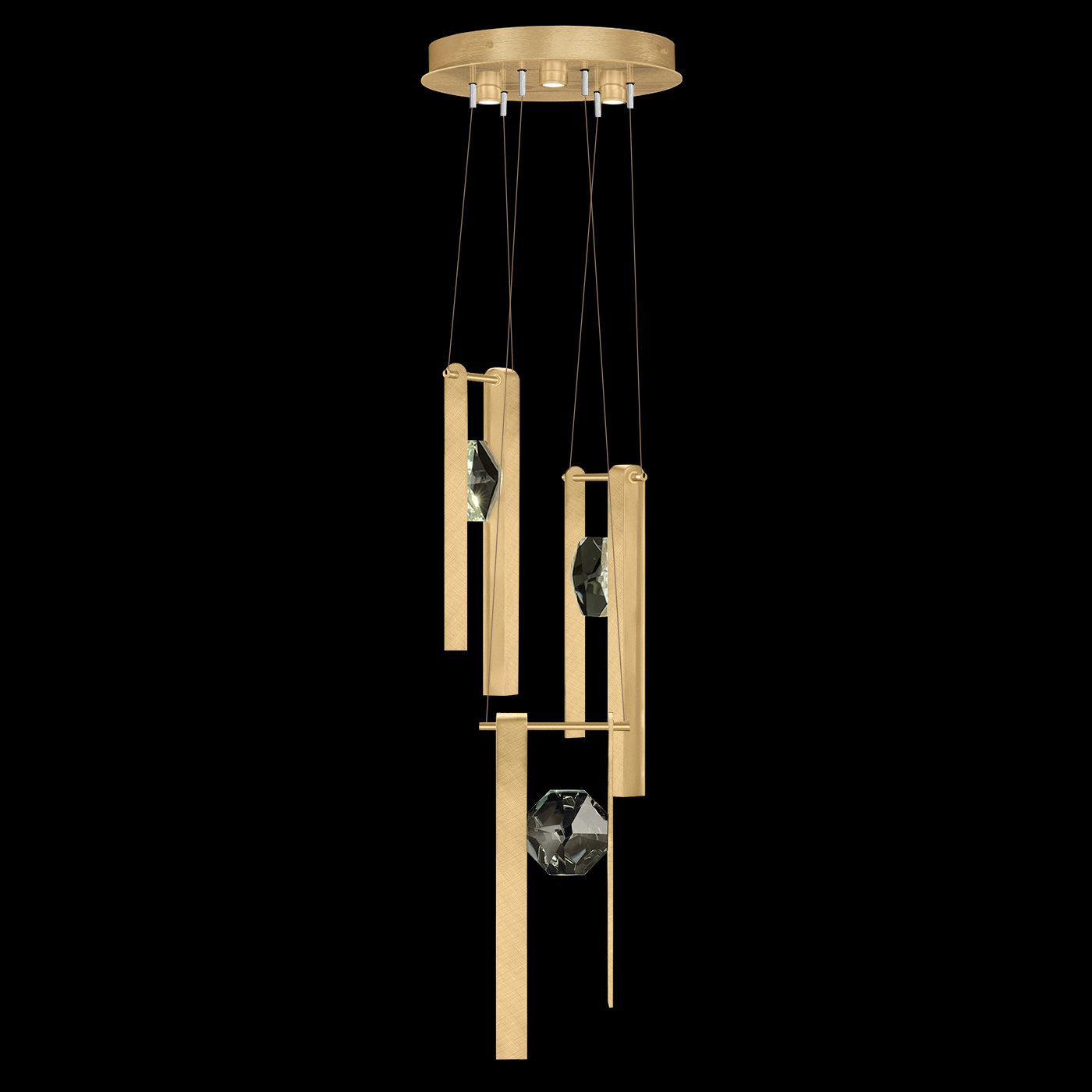 Fine Art Handcrafted Lighting Aria 16" W Round Pendant with Charm 3 ...
