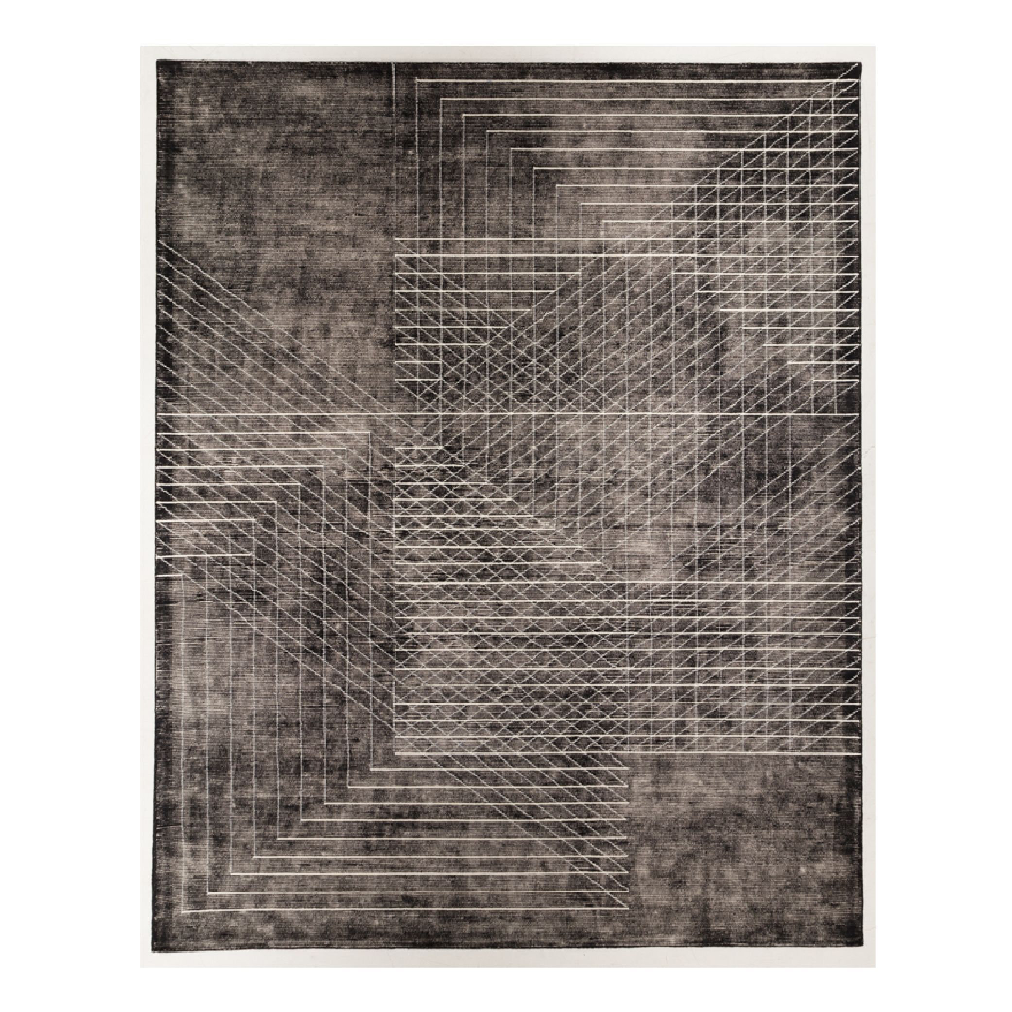 String Matter Rectangle 8' 0'' X 10' 0'' Area Rug with Non-Slip Backing ...