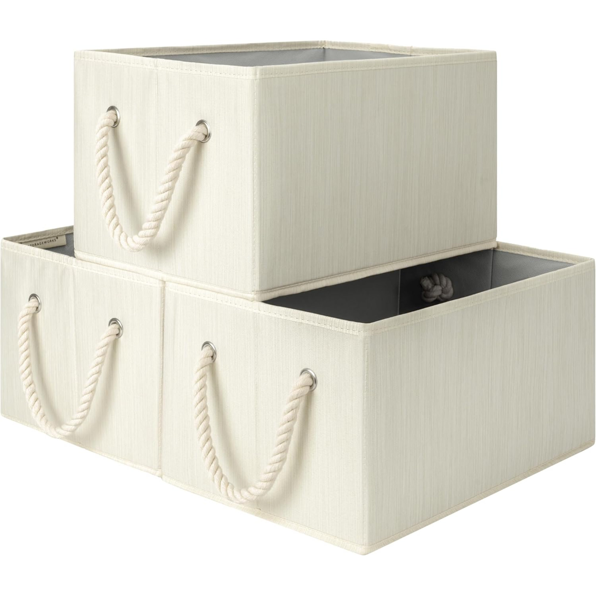 Breakwater Bay Storage Baskets For Organizing Shelves , Foldable Fabric ...