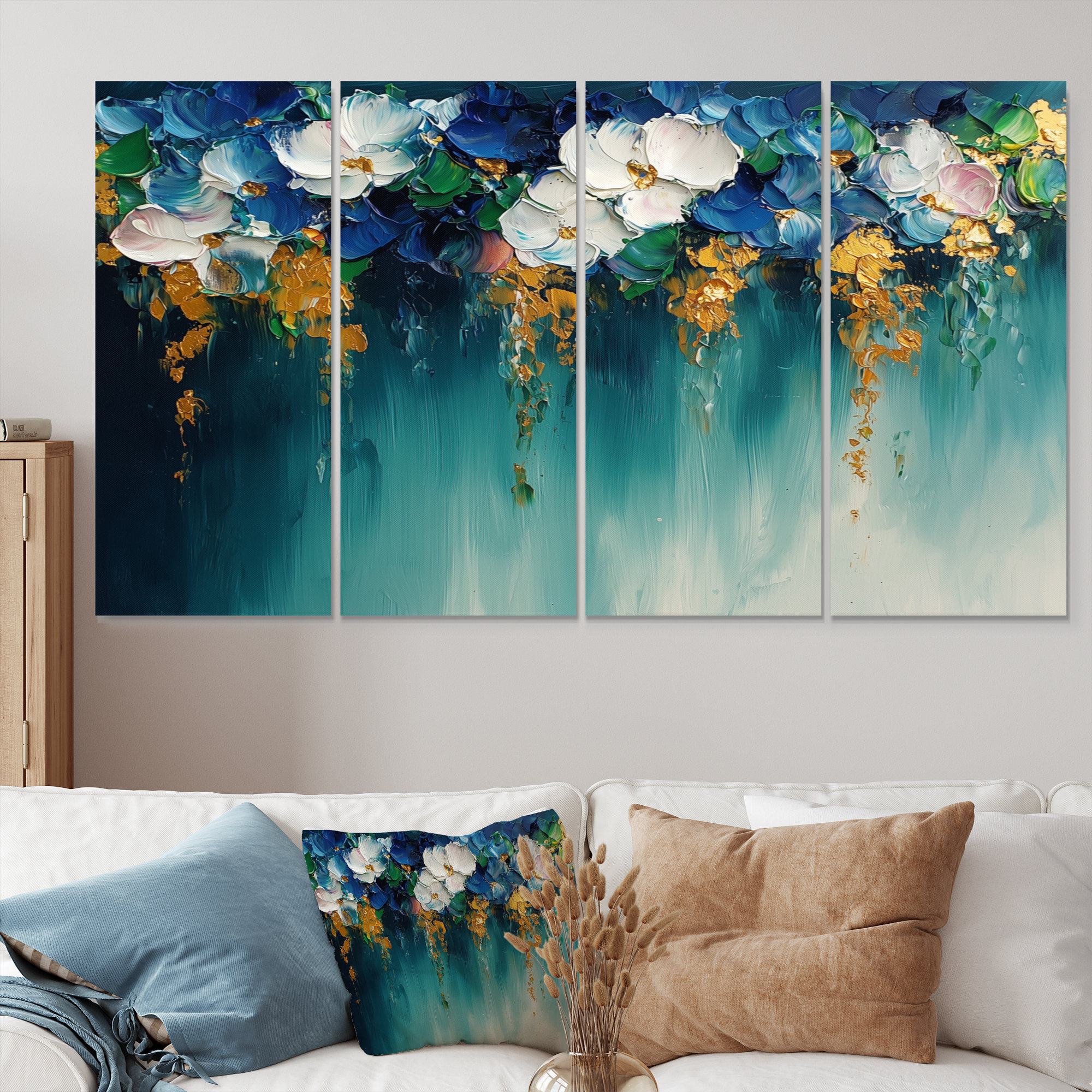 Winston Porter Neo Expressionism Of Rhythic Drizzle Flowers II ...