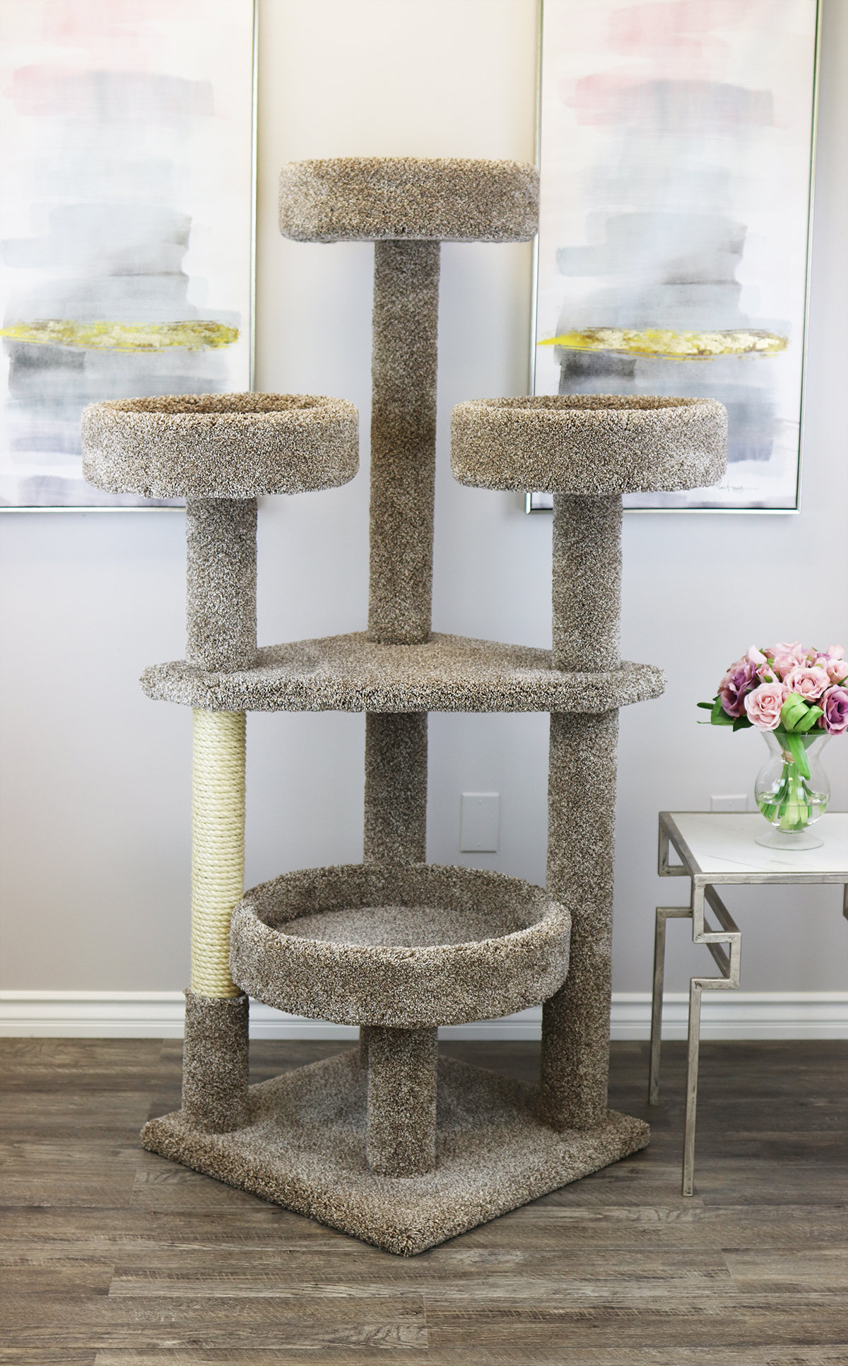 Prestige Cat Trees Maine Coon Tower Cat Condo & Reviews | Wayfair