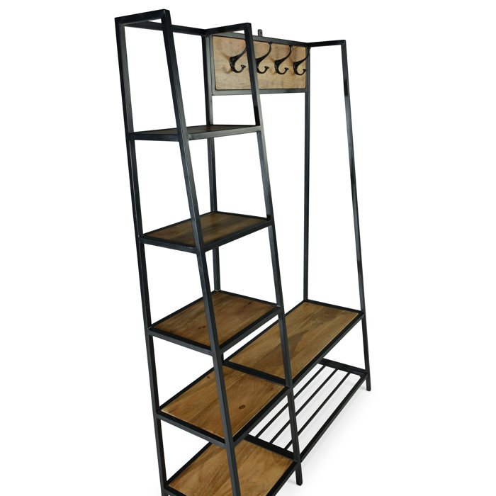 Steelside™ Caden Hall Tree 46'' Wide with Shoe Storage | Wayfair