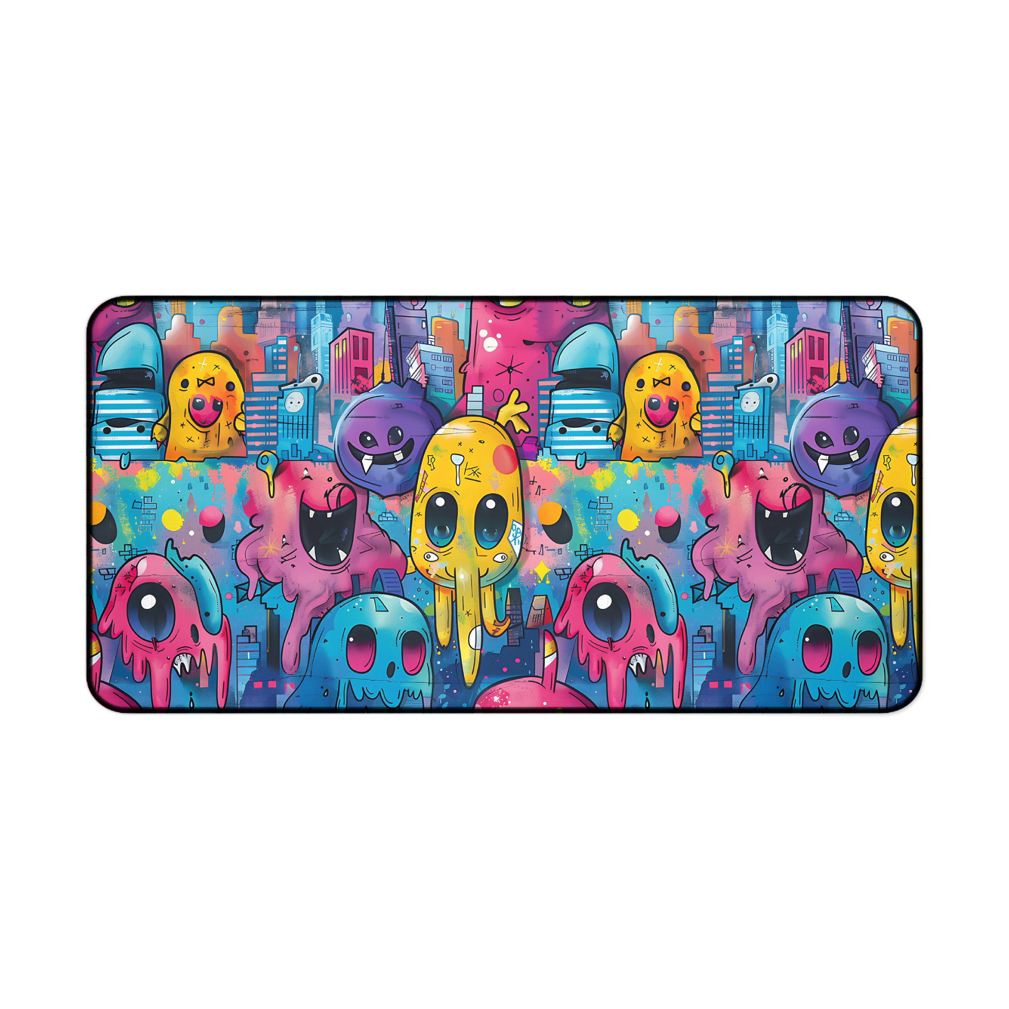 East Urban Home Urban Monster Graffiti Mouse Mat, Cool Desk Mat, Gaming ...