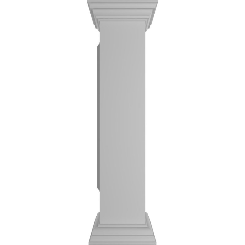 PCI Enterprises Corner Newel Post with Panel, Flat Capital, & Base Trim ...