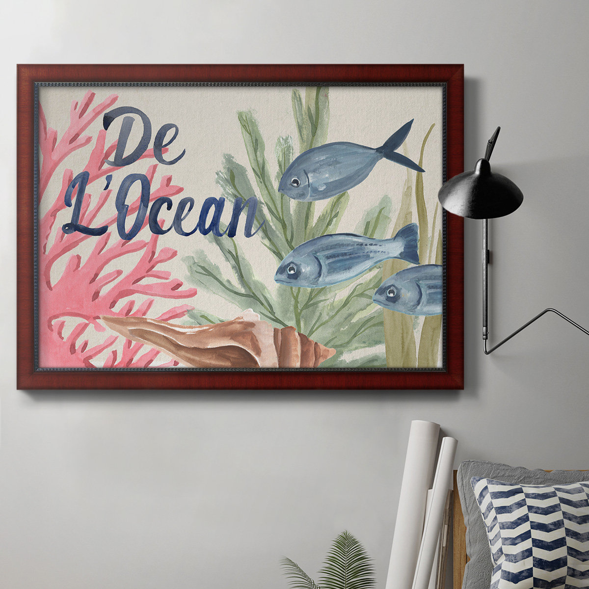 Rosecliff Heights Pastel Mer IV Premium Framed Canvas- Ready To Hang ...