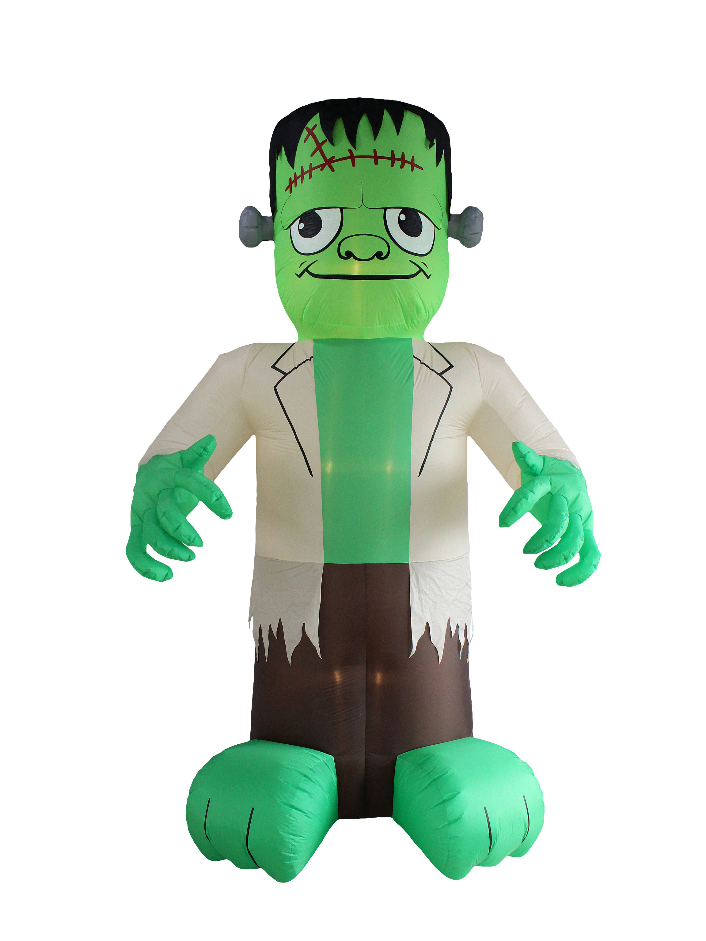 The Holiday Aisle® 12 Foot Tall Huge Halloween Inflatable Green Monster ...
