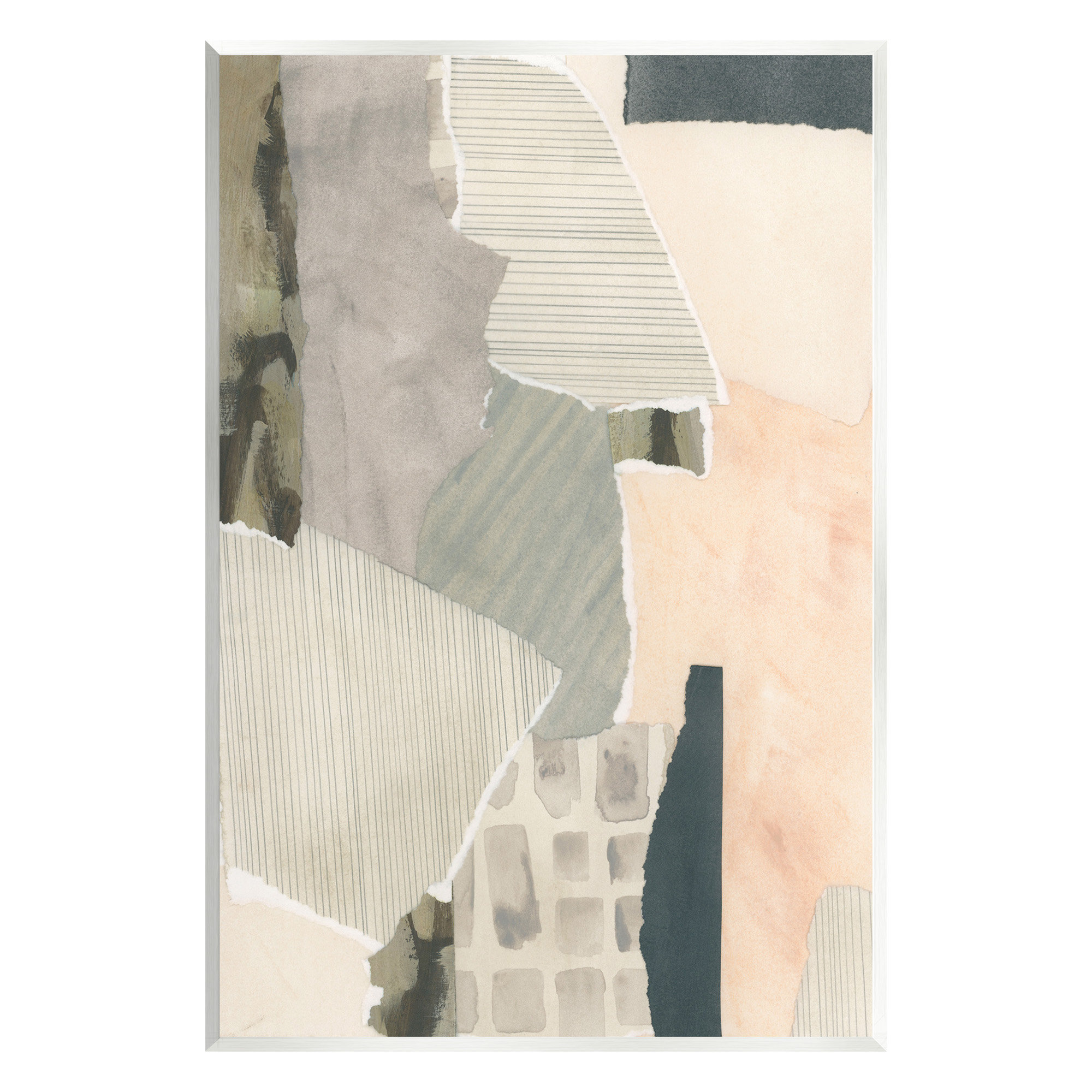 Wrought Studio™ Asymmetric Neutral Patterns Wall Plaque Art by June ...