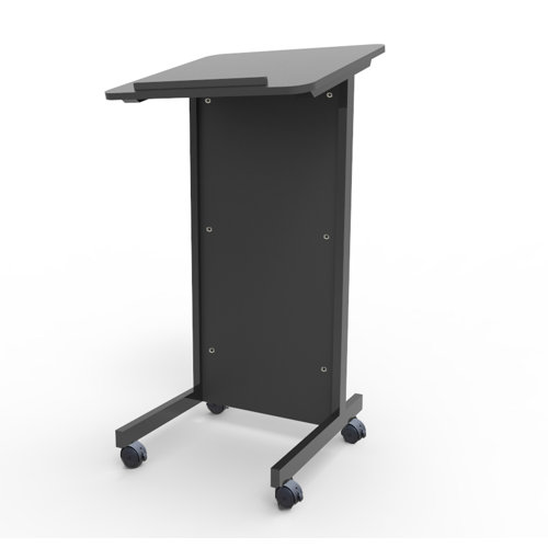 FixtureDisplays Floor Standing Pulpit Lectern Podium w/ Casters, Heavy ...