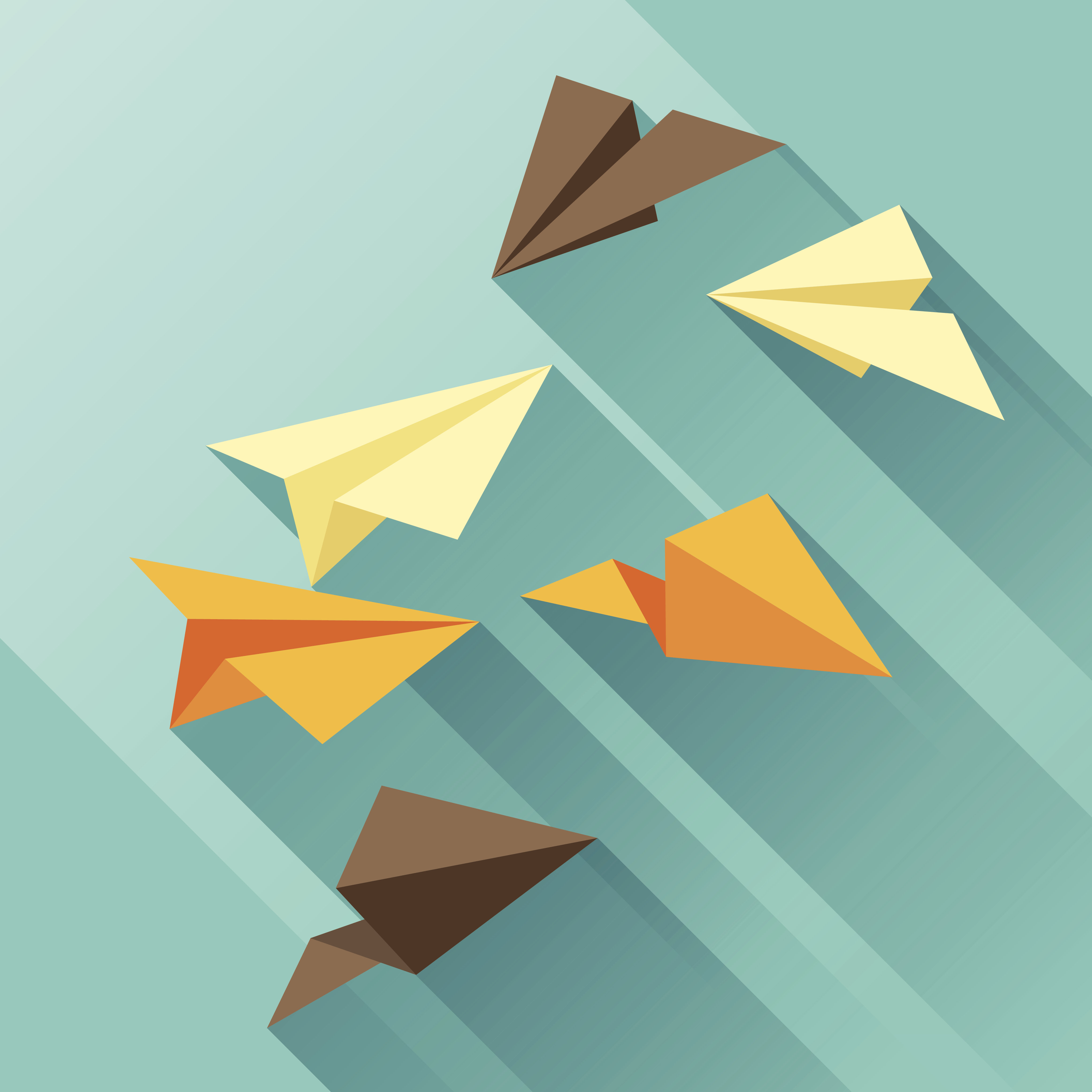 Corrigan Studio Illustration Of Paper Planes In Flat Design Style ...