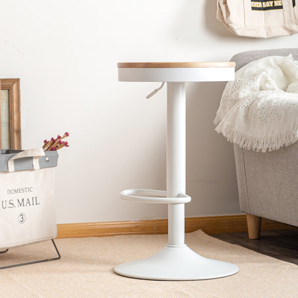 Hokku Designs Maycle Swivel Upholstered Adjustable Height Counter Stool ...