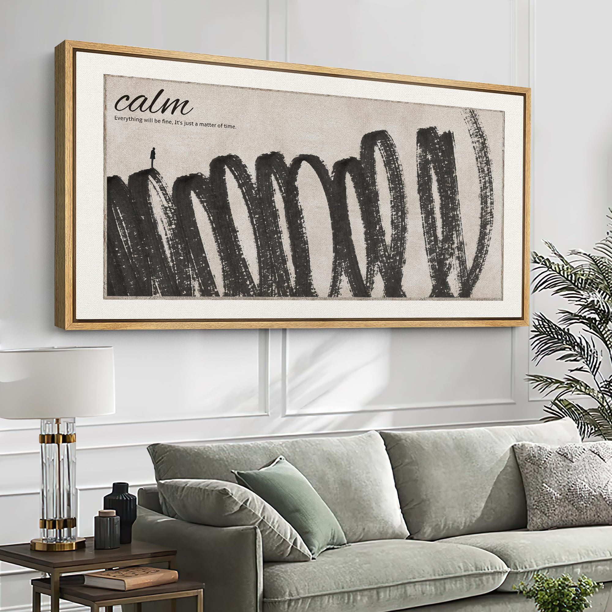 IDEA4WALL Geometric Line Zen Simplicity Calm And Simple, Bold ...