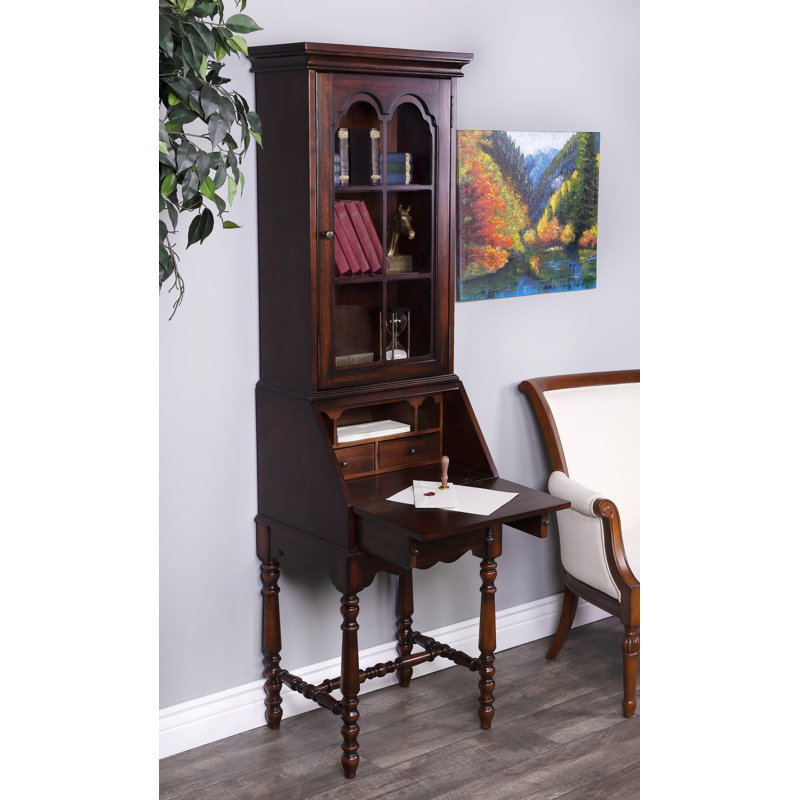 Lark Manor™ Newlark Solid Wood Secretary Desk with Hutch & Reviews ...
