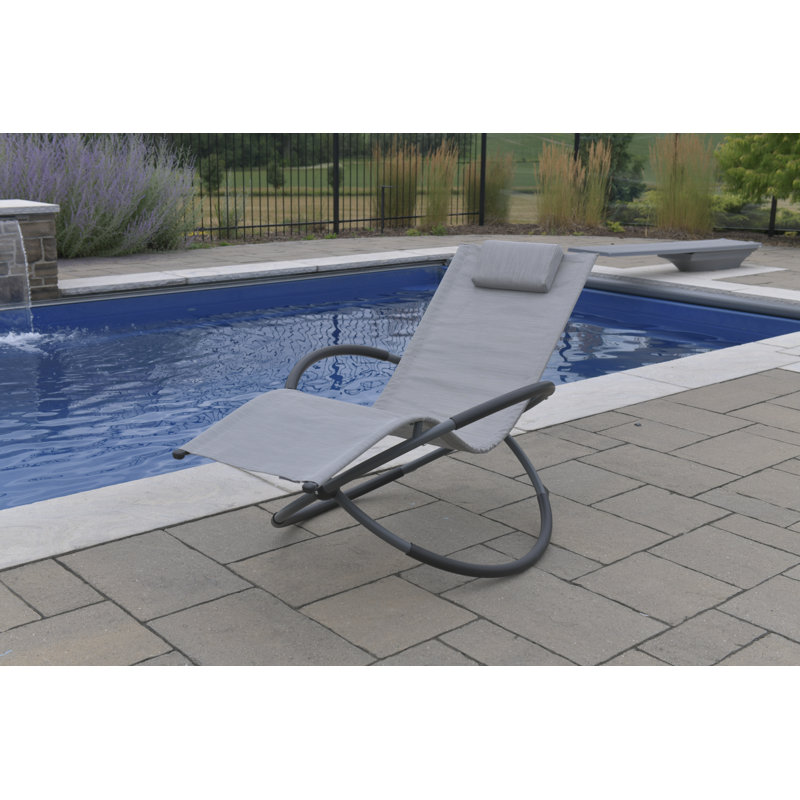 Arlmont & Co. Vivere Orbital Rocking Lounger Made with Premium Outdoor ...