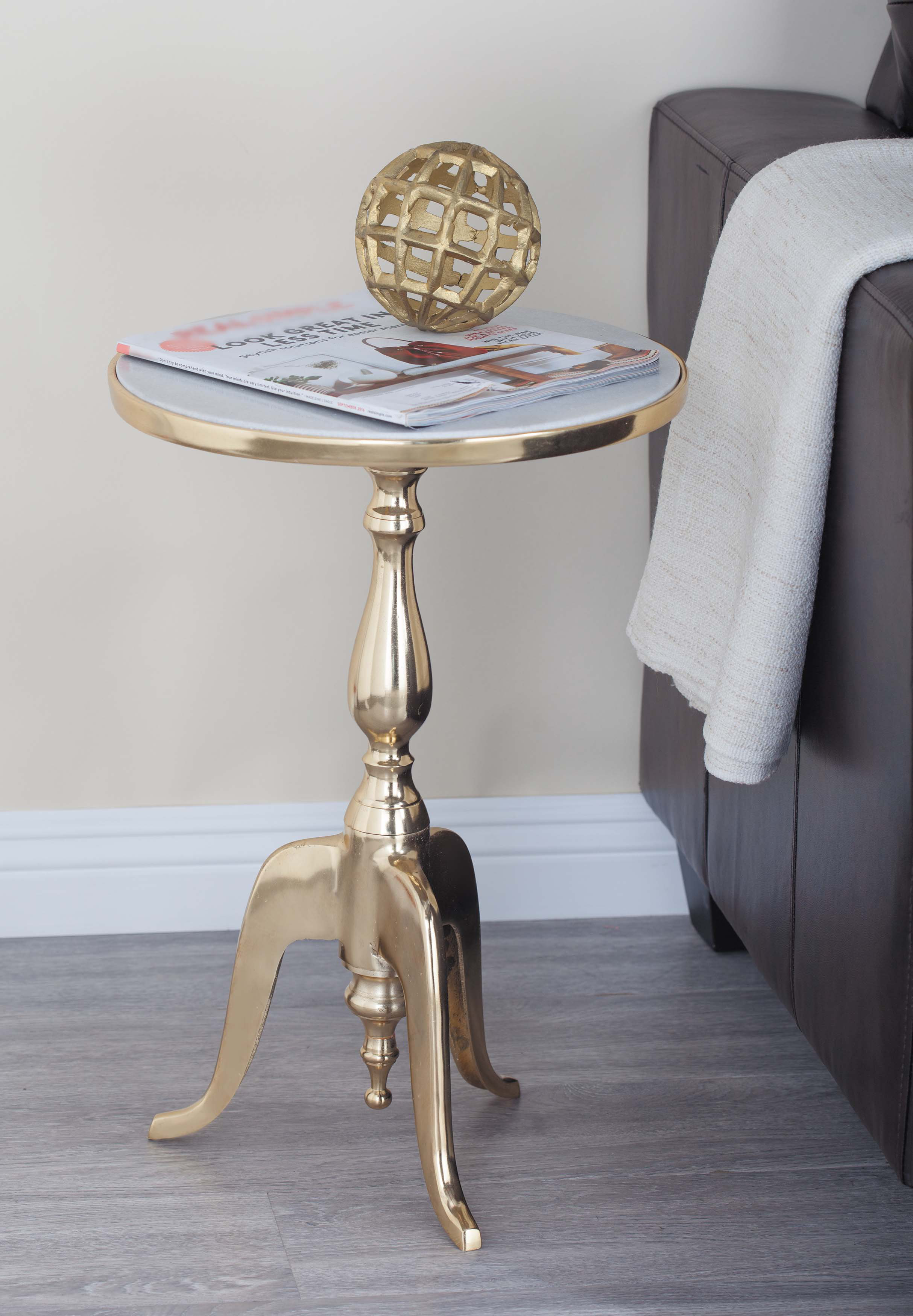 Mercer41 Tenbury Marble Pedestal End Table & Reviews - Wayfair Canada