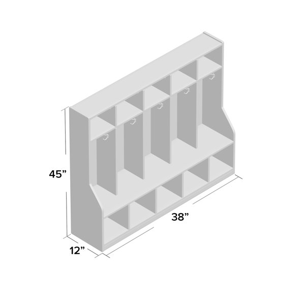 A+ Child Supply Toddler 5 Section Preschool Cubby Locker & Reviews ...