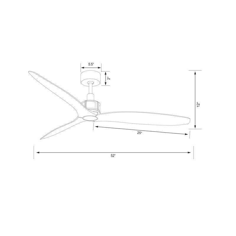 AllModern Zelda 52'' Ceiling Fan & Reviews | Wayfair