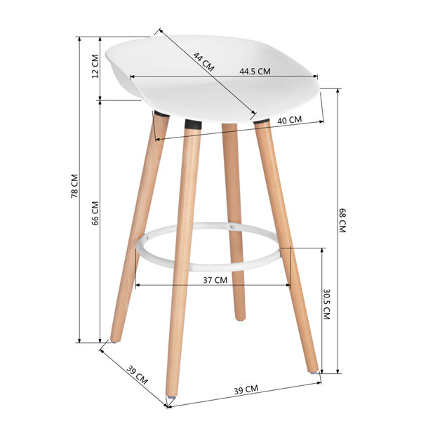 Hashtag Home Tata 68cm Stool & Reviews | Wayfair.co.uk