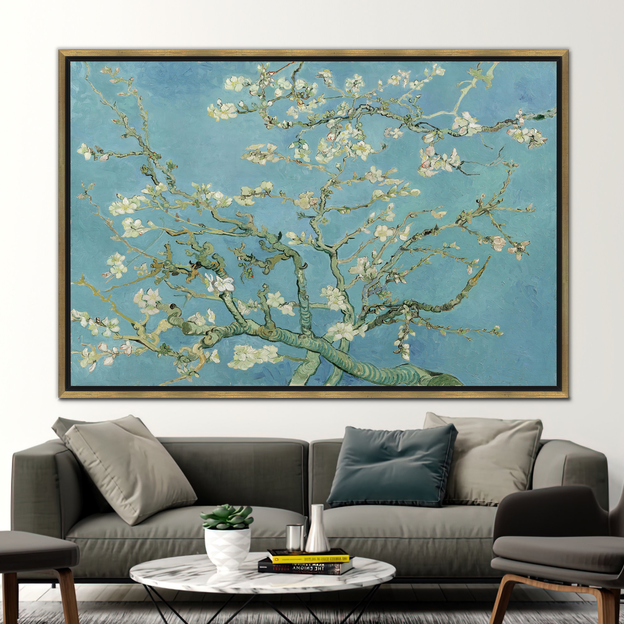 Lark Manor Tree Canvas, The Blossoming Almond Tree Canvas, Famous ...
