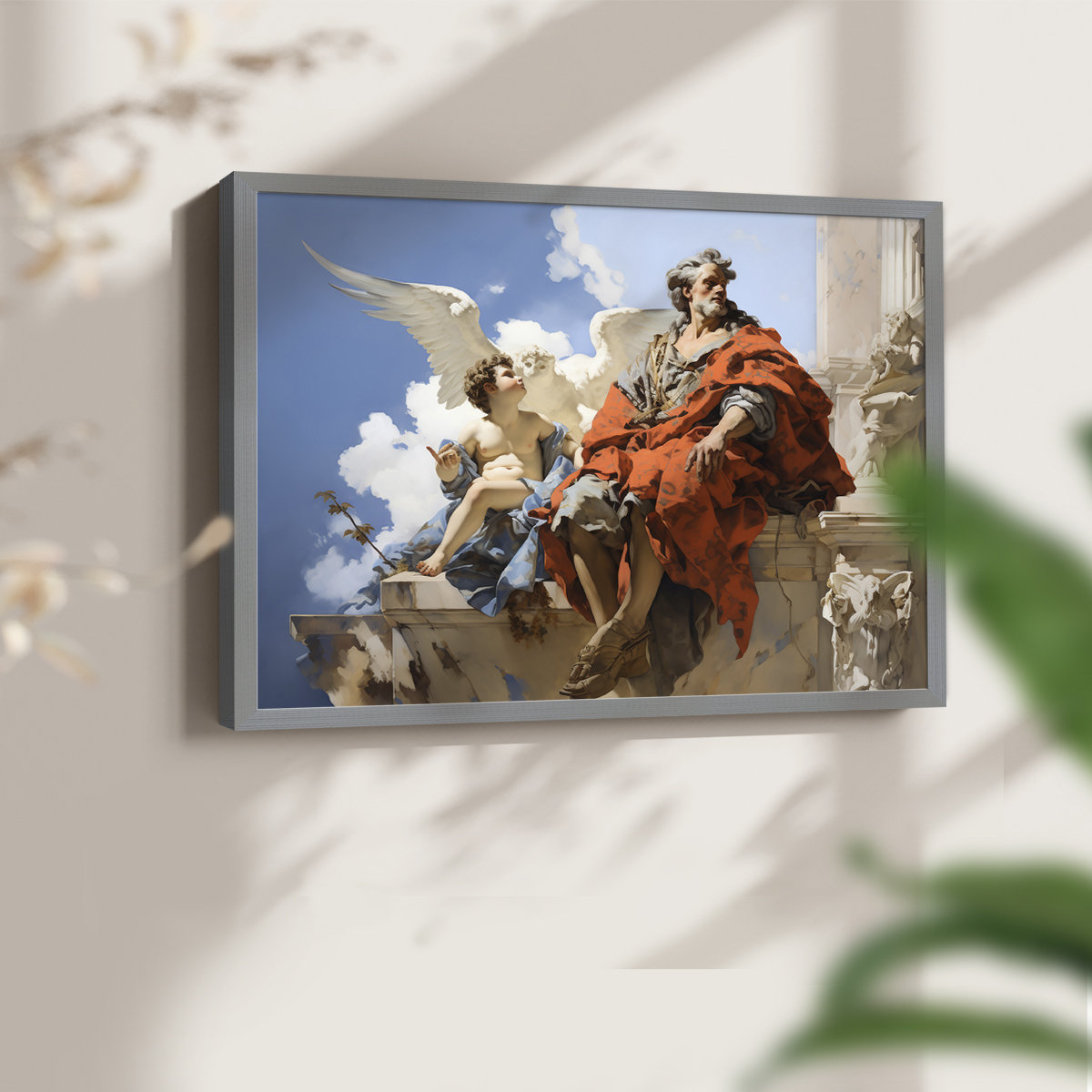 Fleur De Lis Living Angels From Above-XXVII -Framed Print - Restickable ...