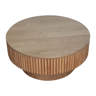 Ivy Bronx 31.5'' Round Coffee Table with Storage Solid Wood Veneered ...