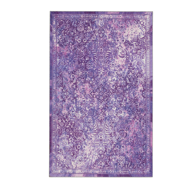 Bungalow Rose Wally Abstract Tufted Purple Area Rug & Reviews - Wayfair ...