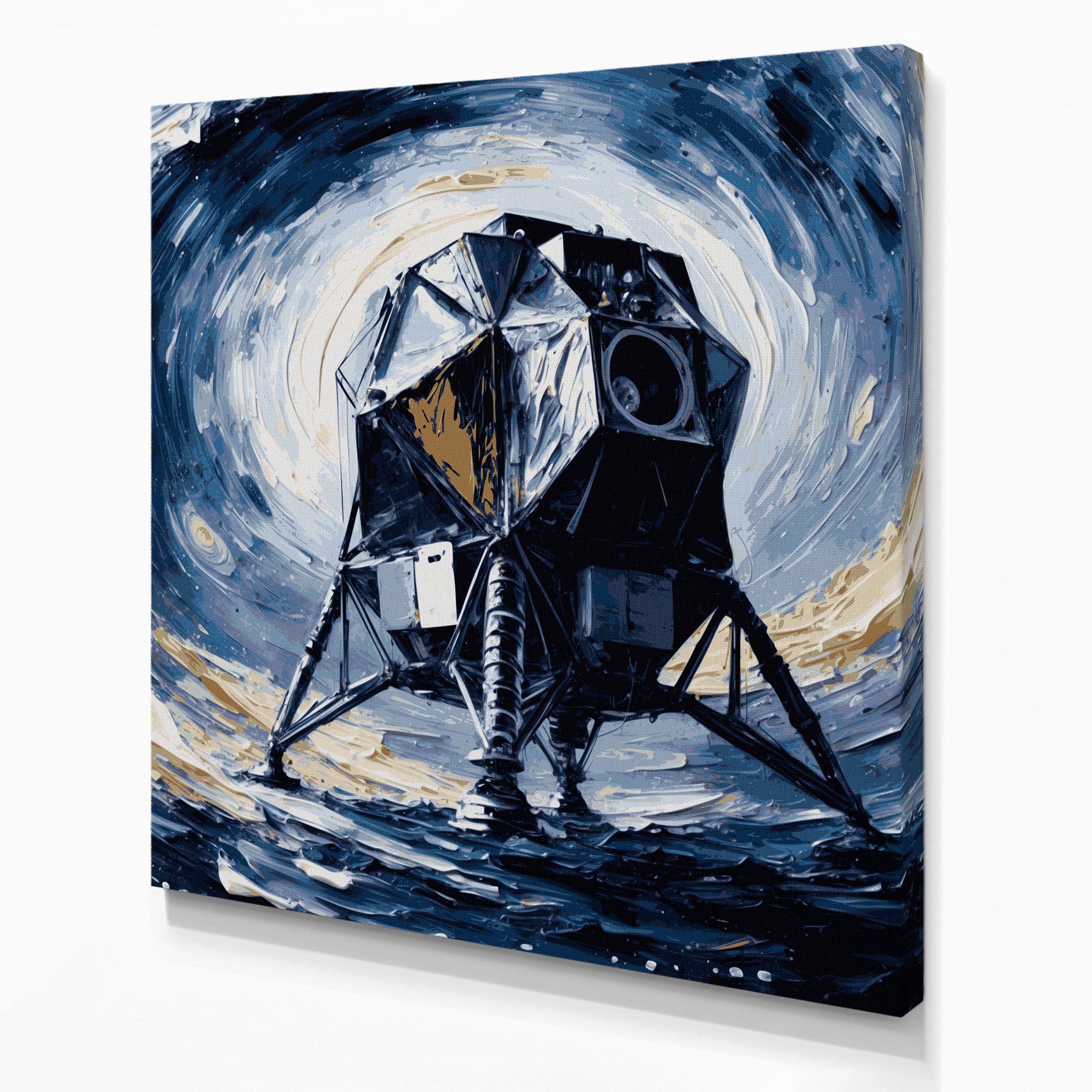 Ophelia & Co. Space Apollo program commemoratives Gray Canvas Wall Art ...