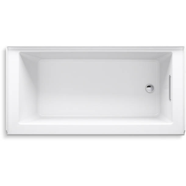 Kohler Underscore® 60" x 30" Rectangular Alcove Soaking Bathtub with ...