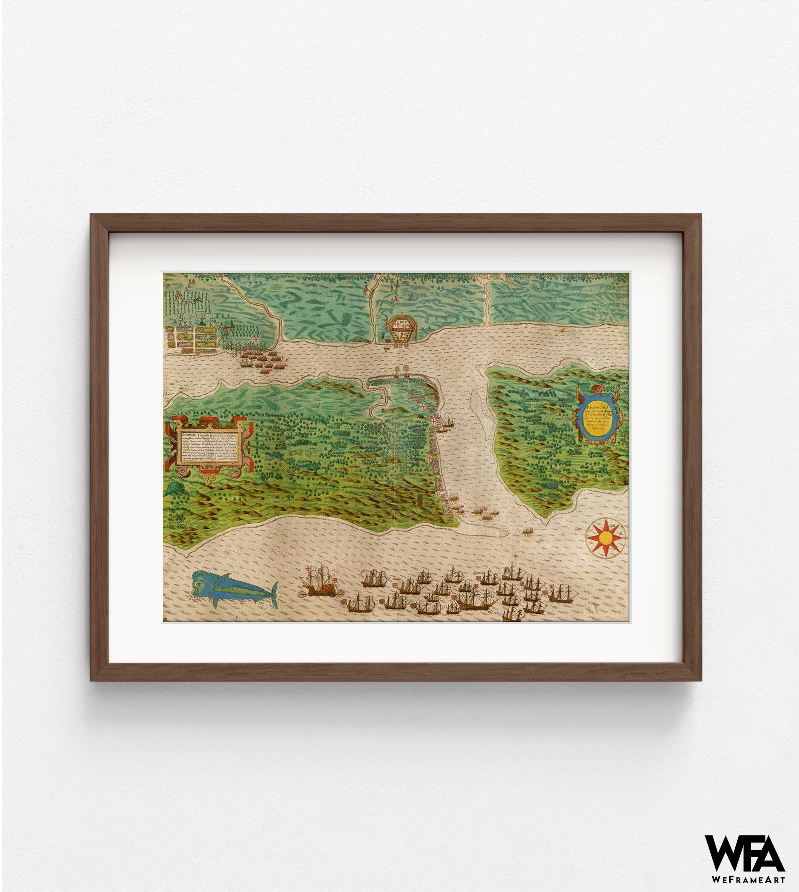 WeFrameArt Sir Francis Drake In St. Augustine-Florida 1589, England ...