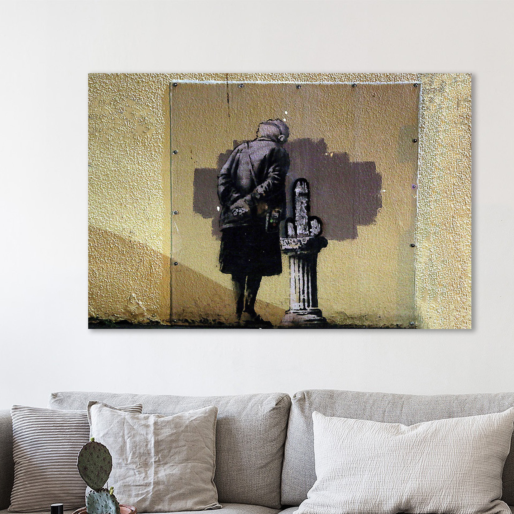 Wrought Studio™ 'Art Buff' Graphic Art Print on Wrapped Canvas | Wayfair