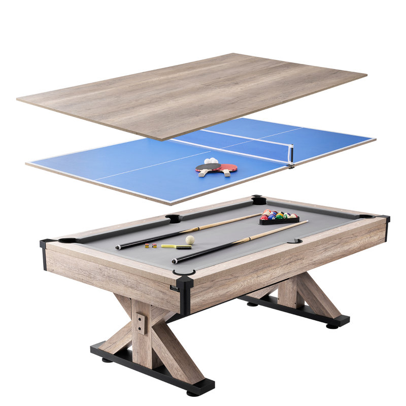 VEVOR 7 ft. Multi Game Pool Table with Leg Levelers & Reviews | Wayfair