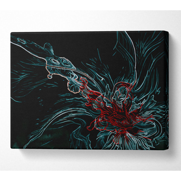 House of Hampton Infusion Red - Wrapped Canvas Art Prints | Wayfair.co.uk