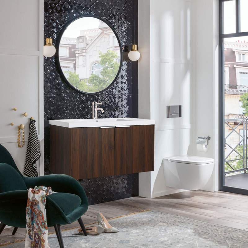 Ebern Designs Dryburgh 36'' Wall Mounted Single Bathroom Vanity with ...