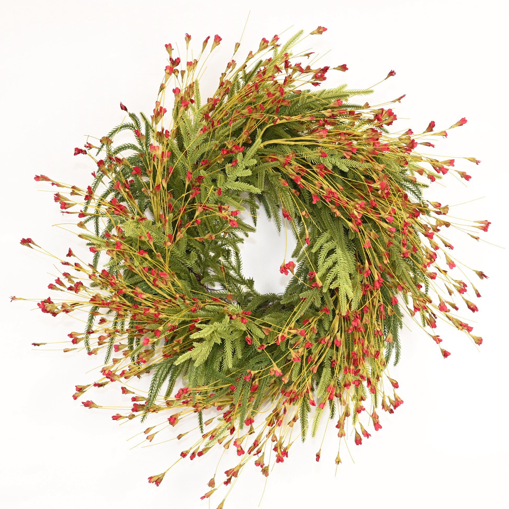 One Allium Way® 28" Artificial Farmhouse Blossom Cluster Norfolk Island ...