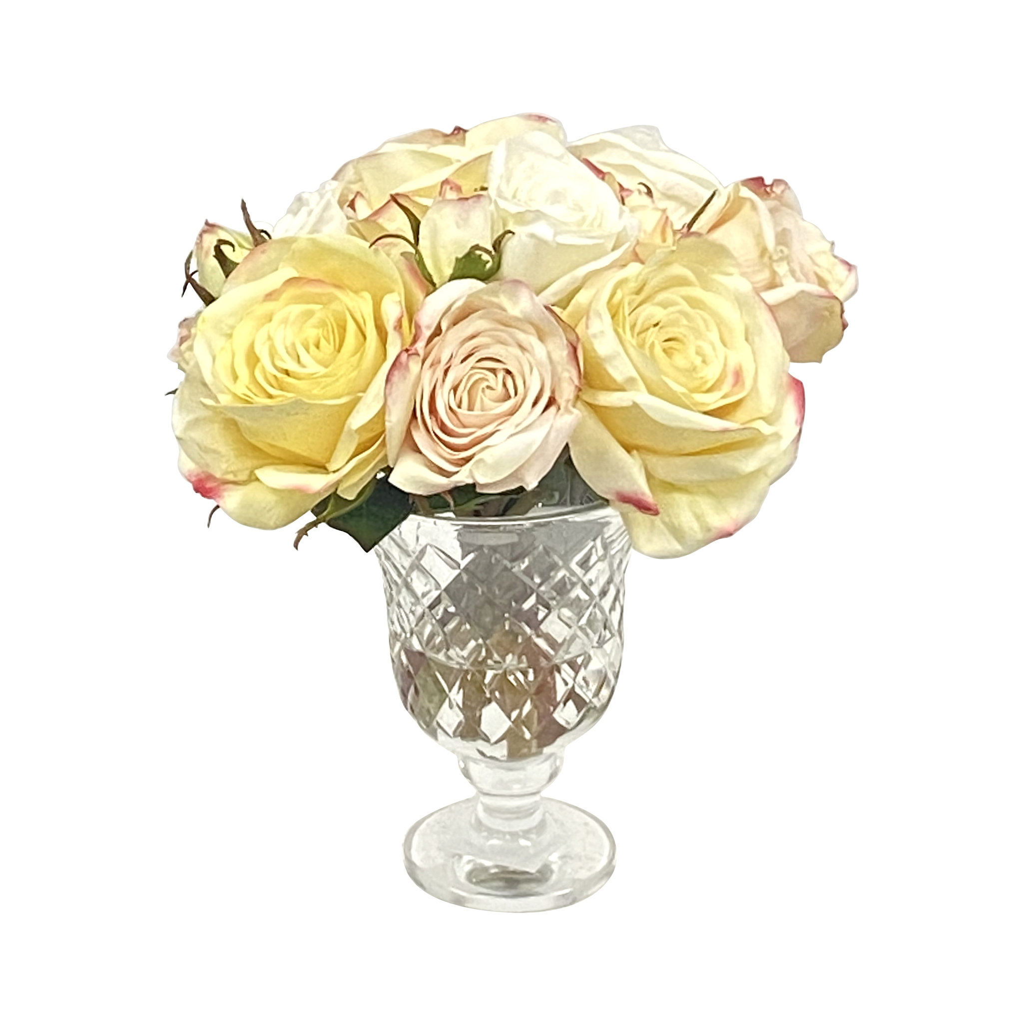 Winward Home ROSE IN CANDELHOLDER VASE | Wayfair