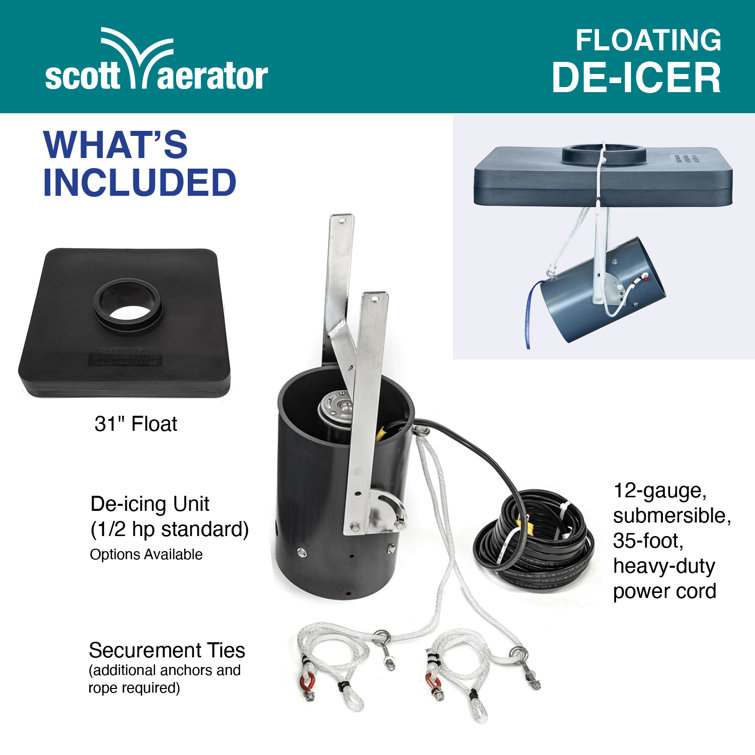 POND FOUNTAIN Floating De-icer | Wayfair