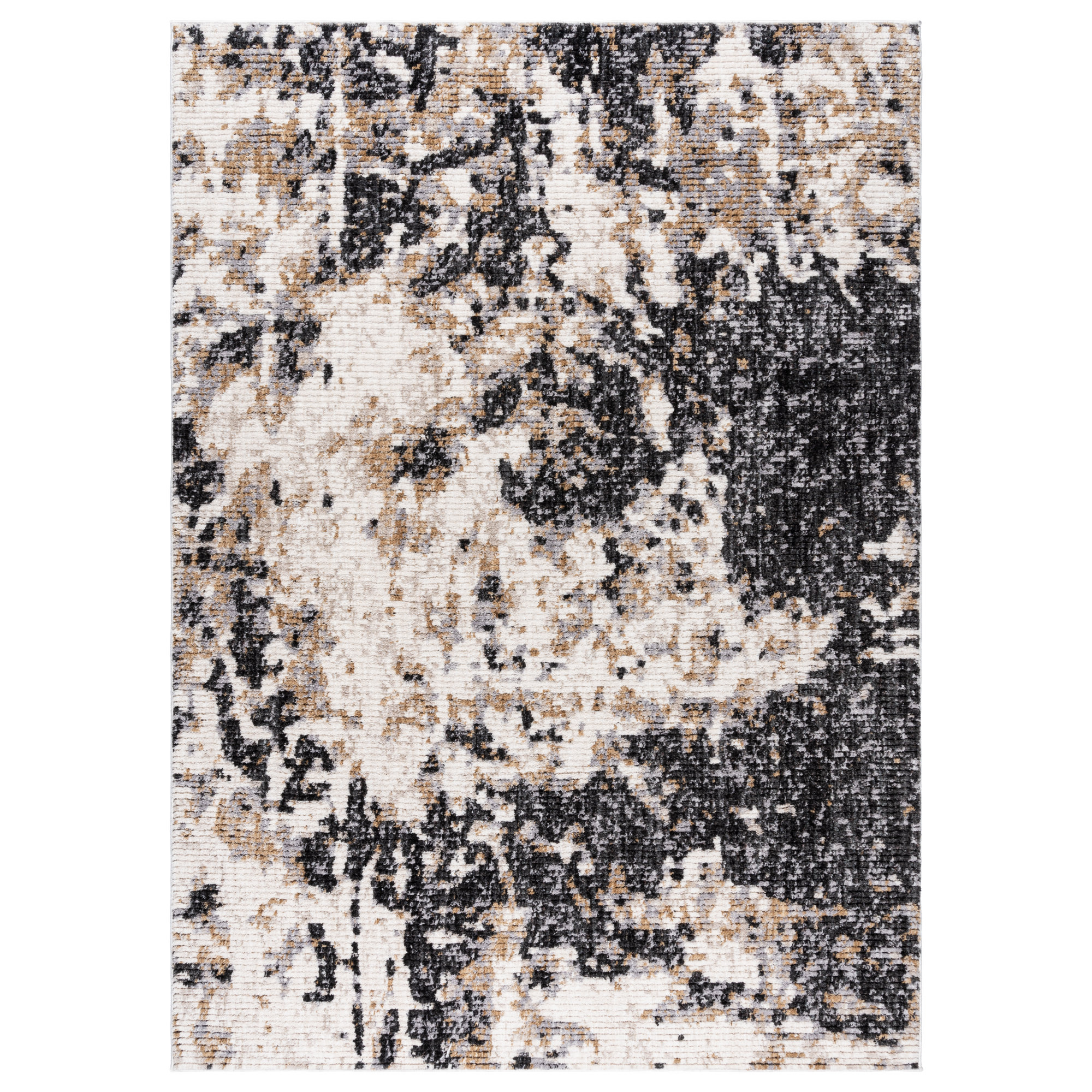 Gertmenian Oraya Stubai Modern Abstract Machine Black/Ivory/Gray ...