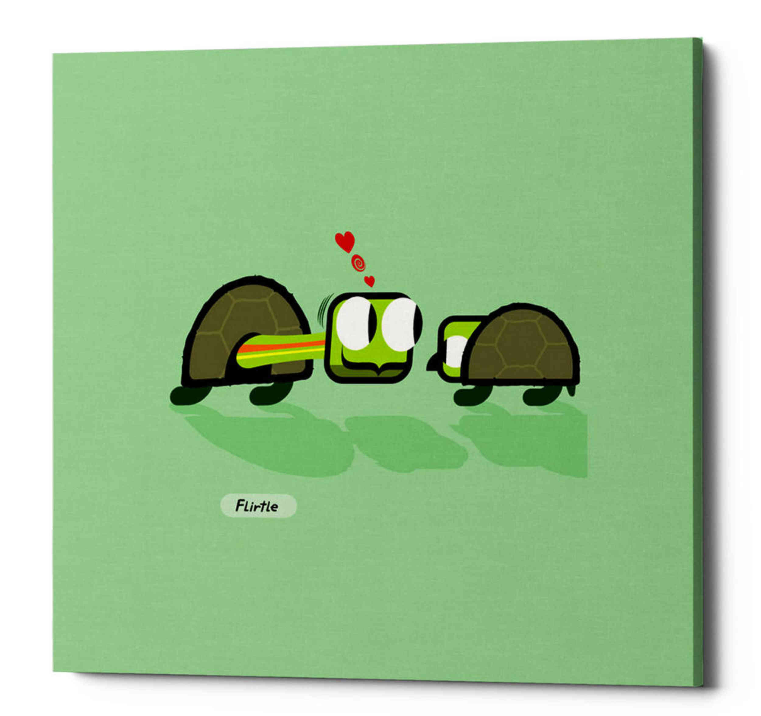 Trinx Flirtle On Canvas by Chuck Wimmer Print | Wayfair