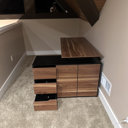 Latitude Run® L-Shaped Metal Base Computer Desk & Reviews | Wayfair