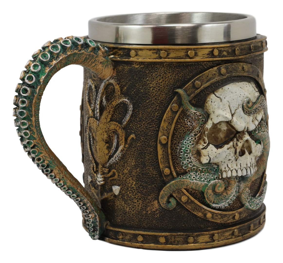 human skull mug