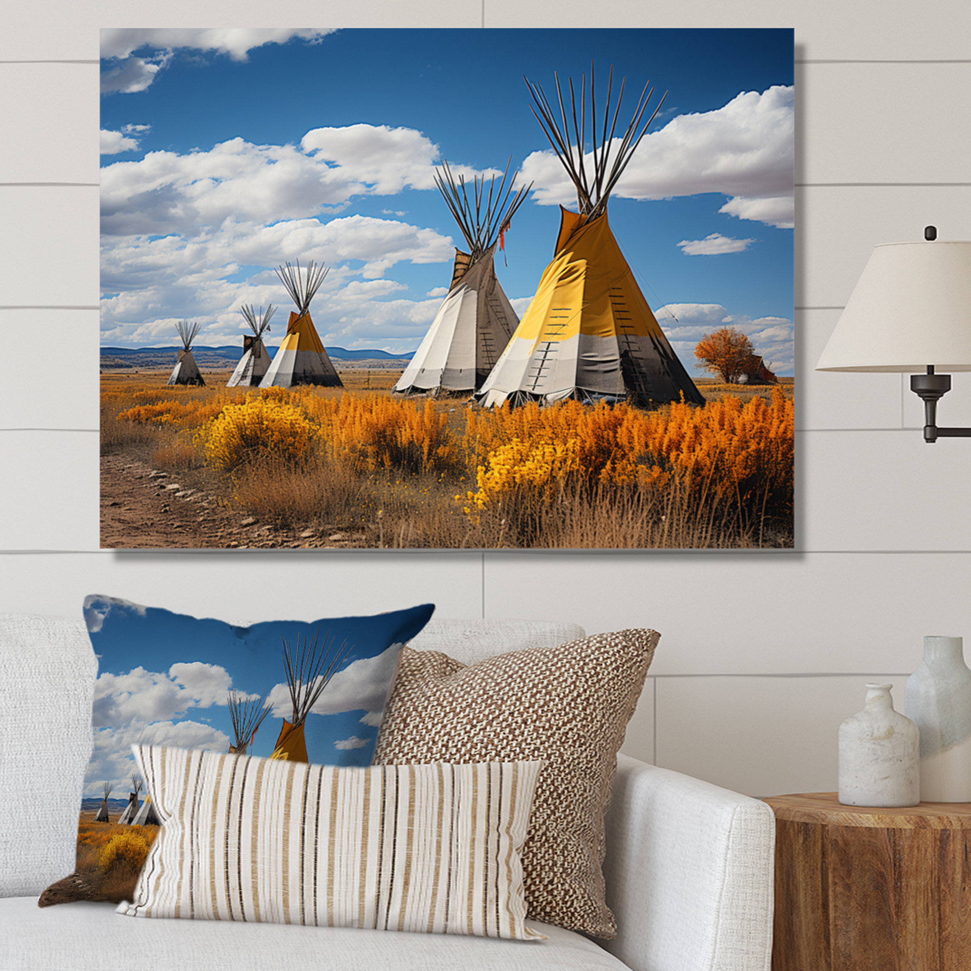 Foundry Select Yellow Native Tipi Path To Spirituality III - Native ...