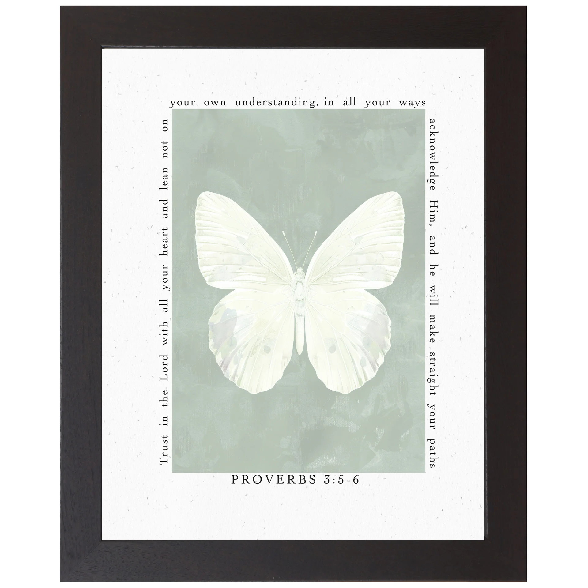 Ophelia & Co. Trust In The Lord Christian Religious Butterfly Art Sign ...