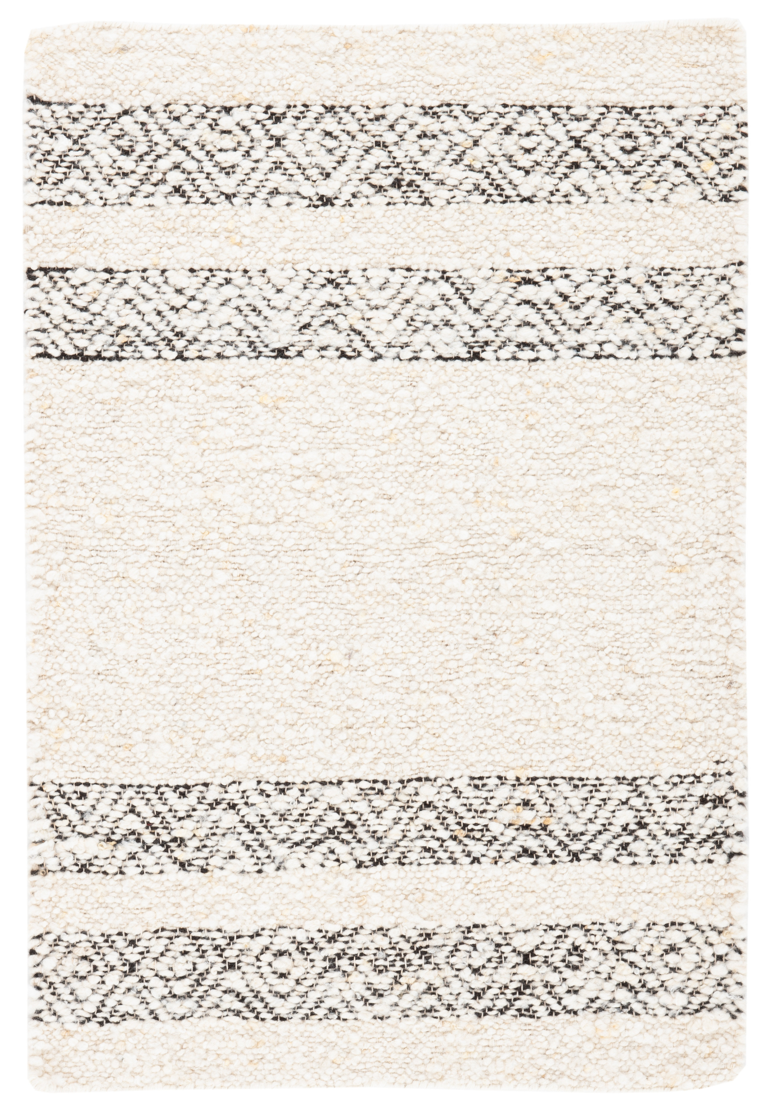 Union Rustic Abbie-James Natura Hand Woven Wool/Cotton Rug in Ivory ...