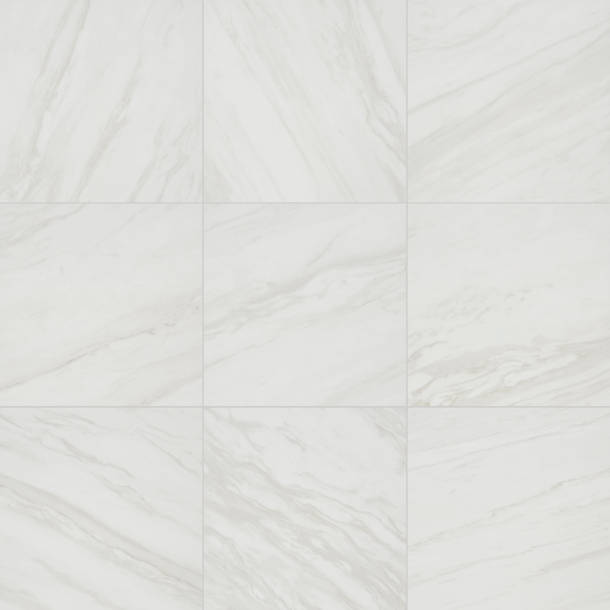 Daltile Perpetuo 24" X 24" Porcelain Marble Look Floor Tile (15.20 sqft ...
