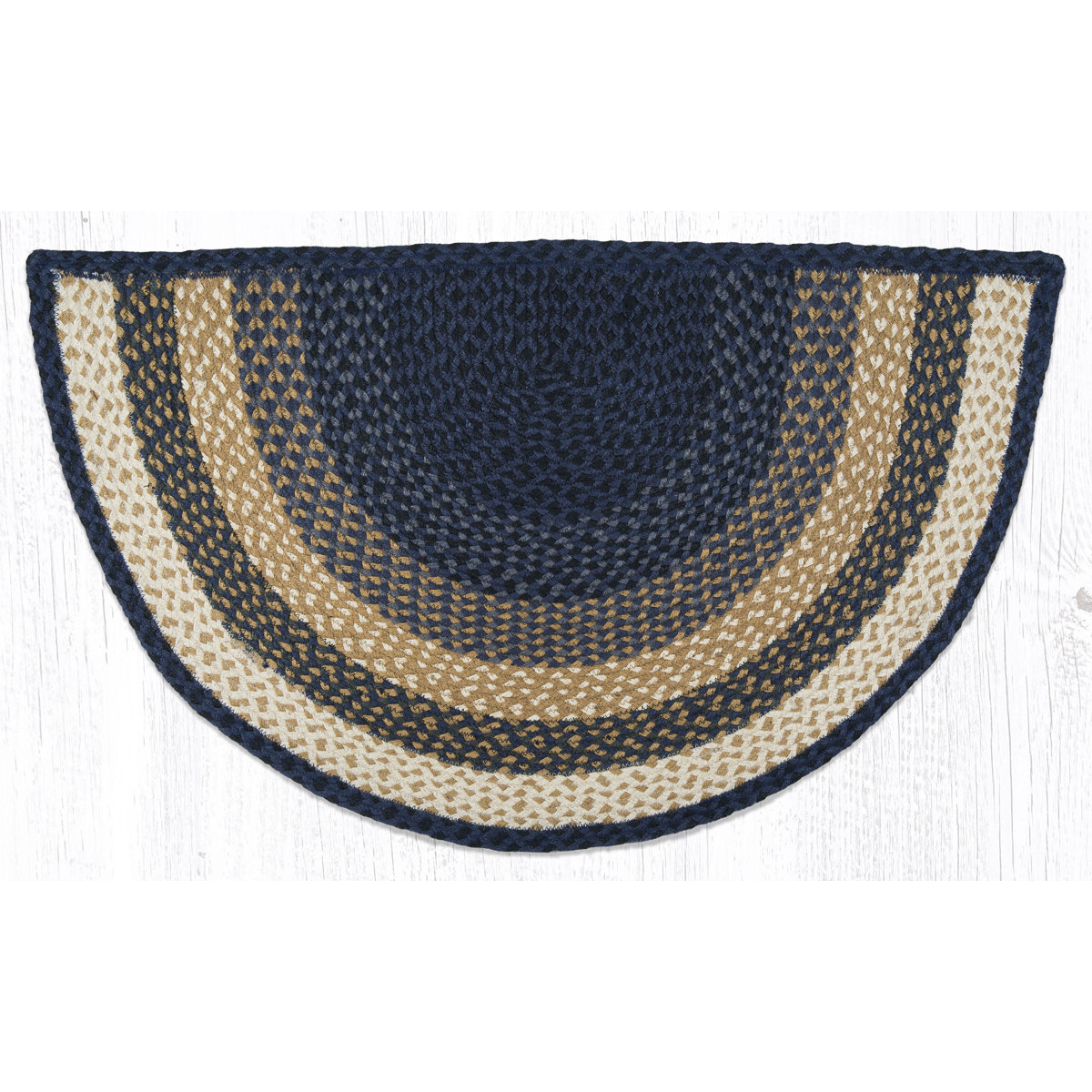 Millwood Pines Felisa Braided Blue Area Rug & Reviews | Wayfair