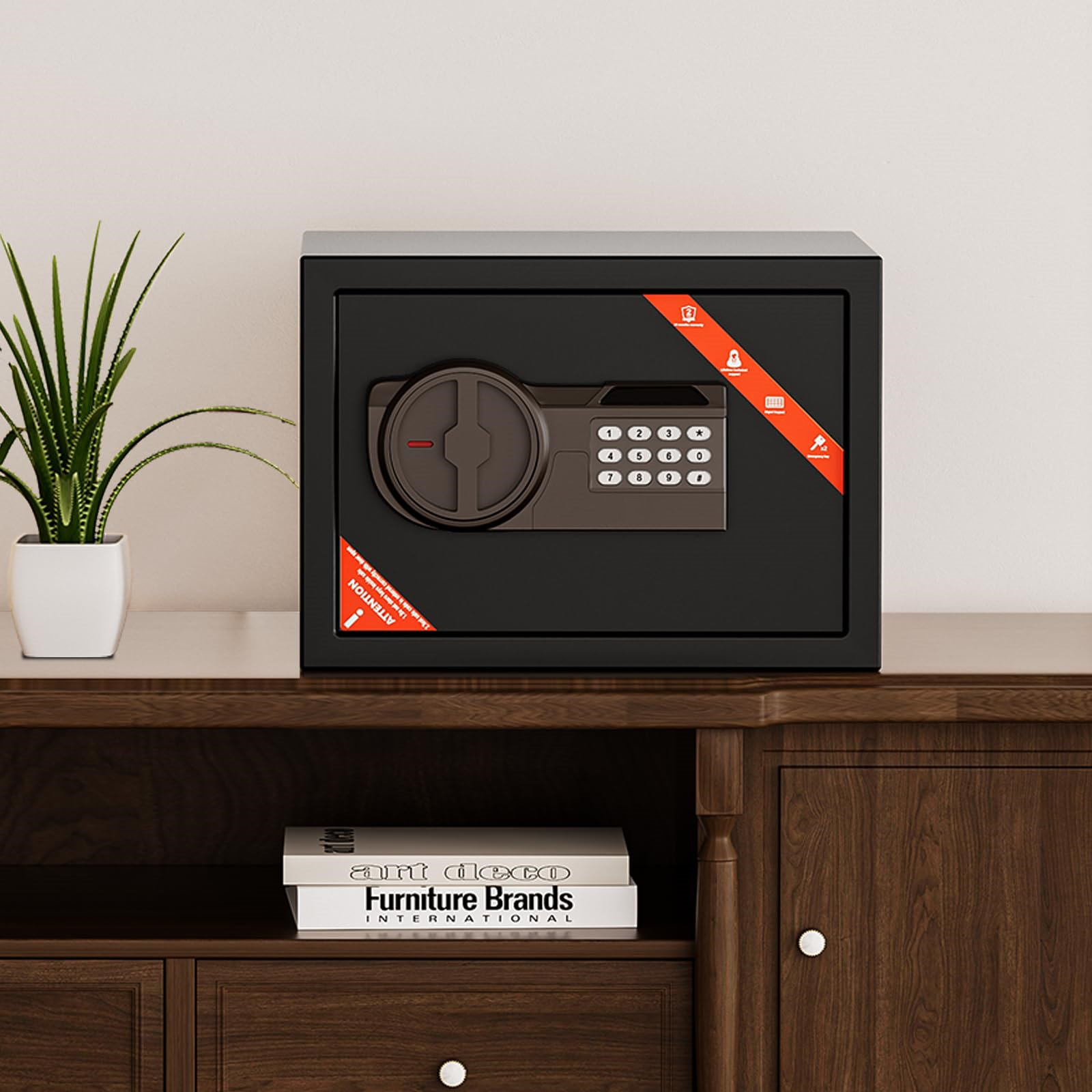 Ivy Bronx Security Money Safe With Digital Keypad, LED Light And Safety ...